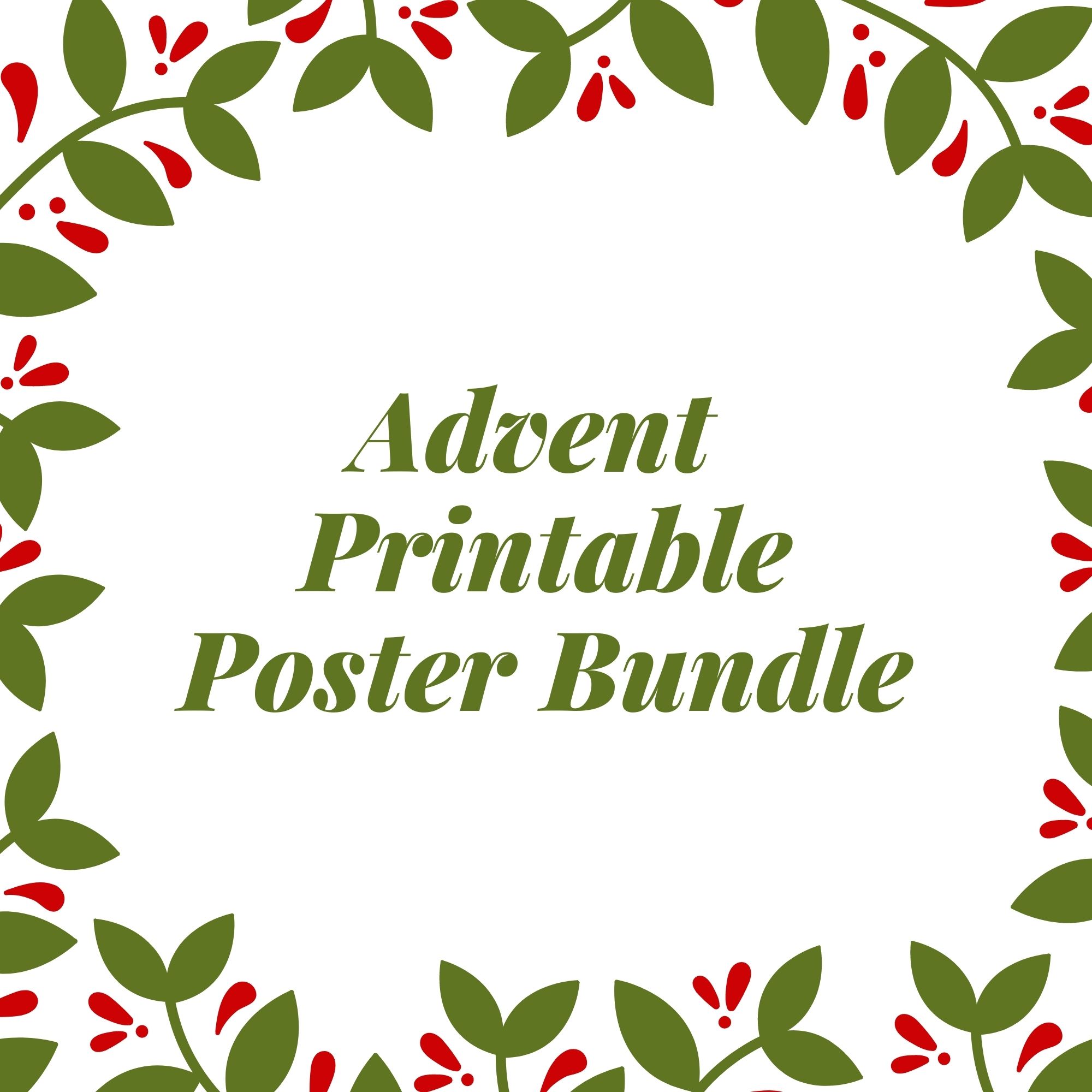 Advent/Christmas Poster Bundle – Created to Play Shop
